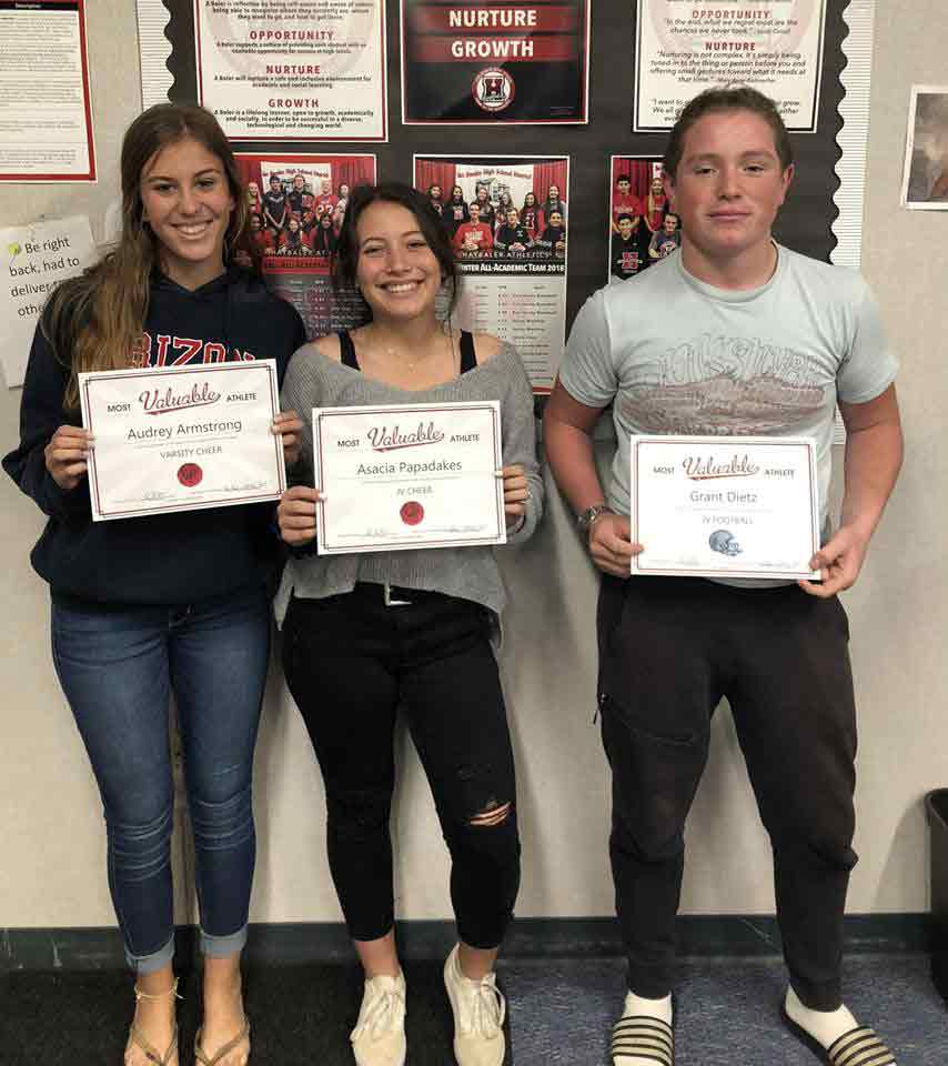 SBHS athletes of the week from cheer, football | San Benito Live